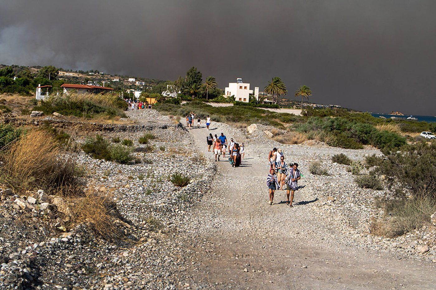 Rhodes wildfires prompt biggest ever Greek fire evacuation | ABS-CBN