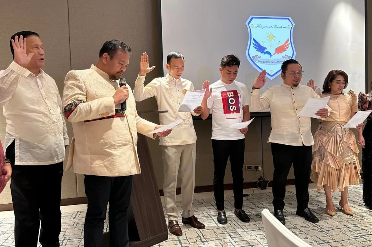 Albay governor, others take oath as new members of Marcos party | ABS ...