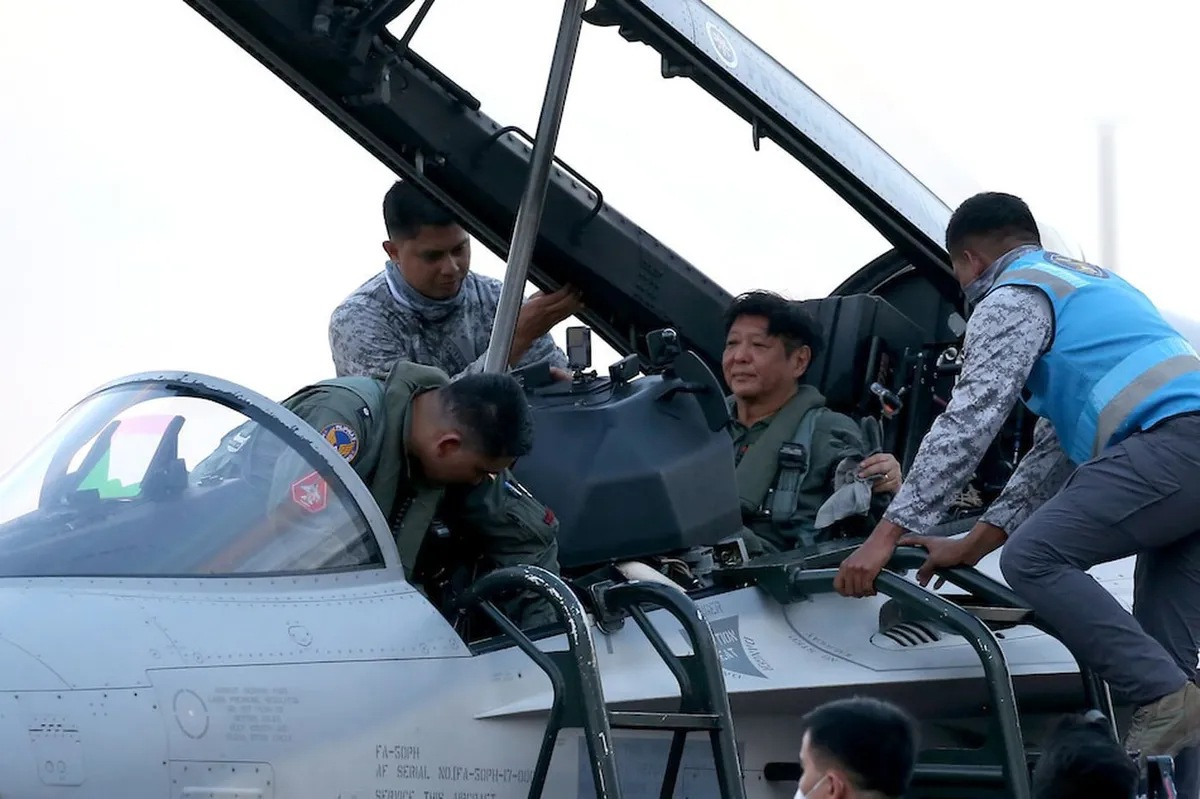 Marcos Jr. rides fighter jet in PAF demo flight | ABS-CBN News