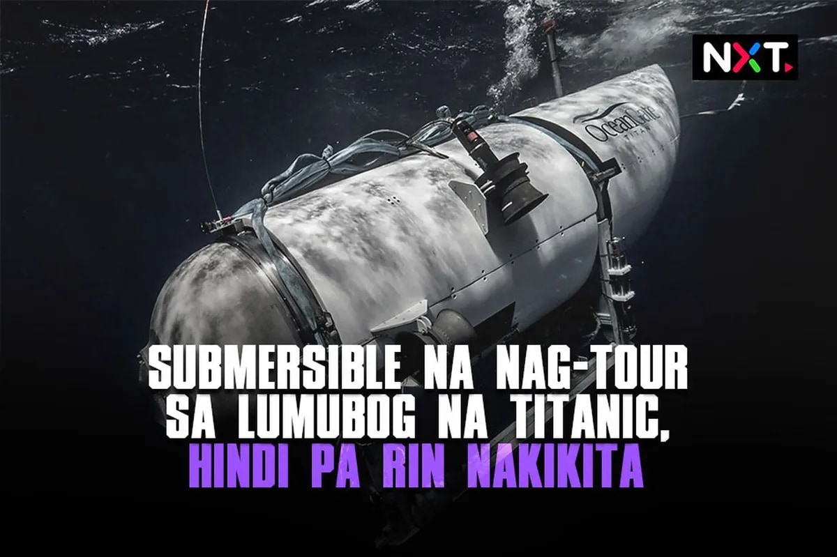 Submersible na nag-tour sa lumubog na Titanic, hindi pa rin nakikita | ABS-CBN