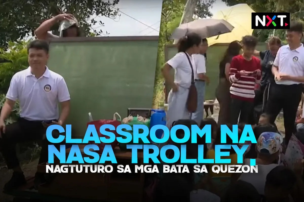 Classroom na nasa trolley, nagtuturo sa mga bata sa Quezon | ABS-CBN ...