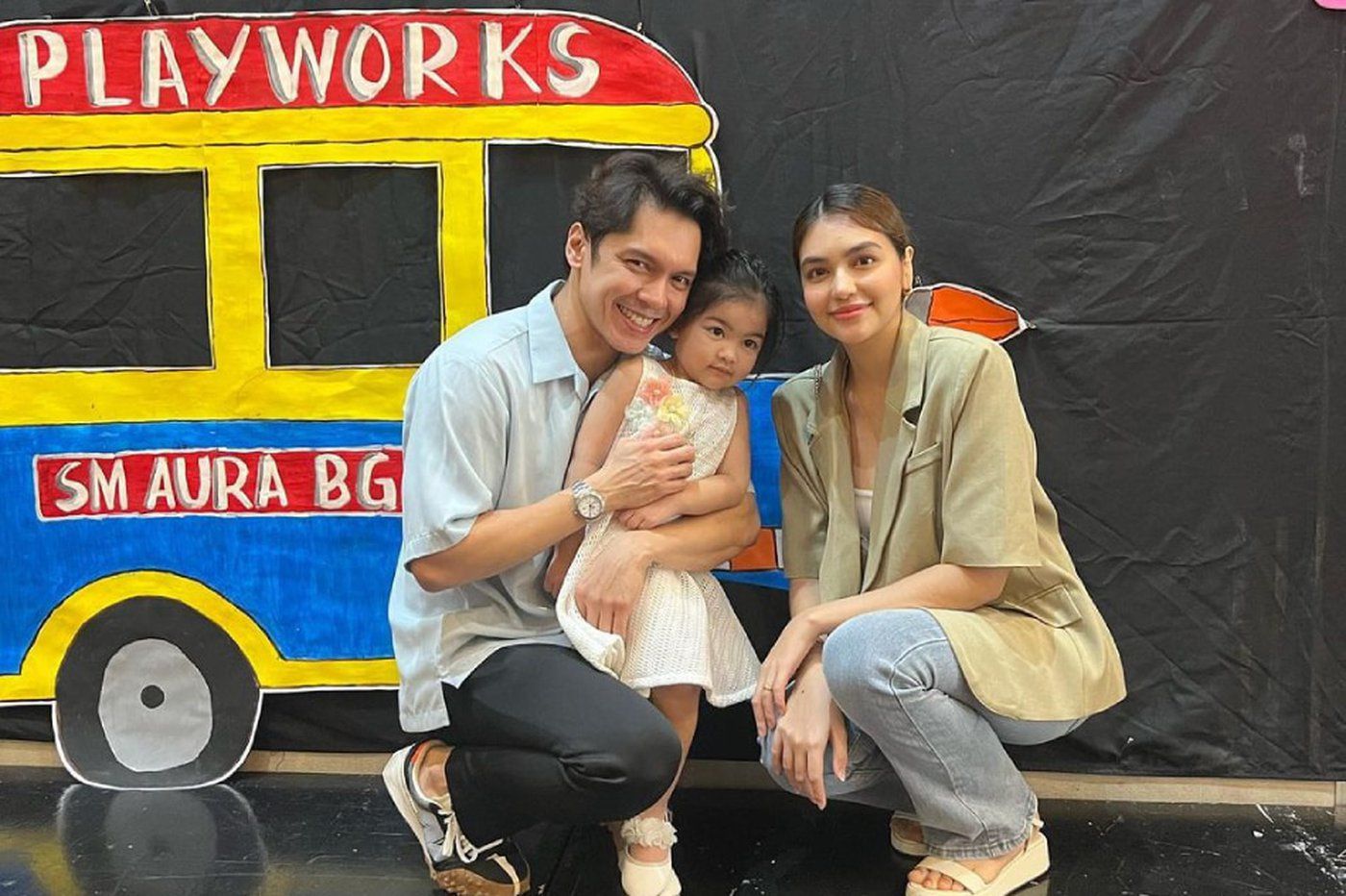 LOOK: Carlo Aquino, Trina Candaza reunite for daughter’s moving up ...