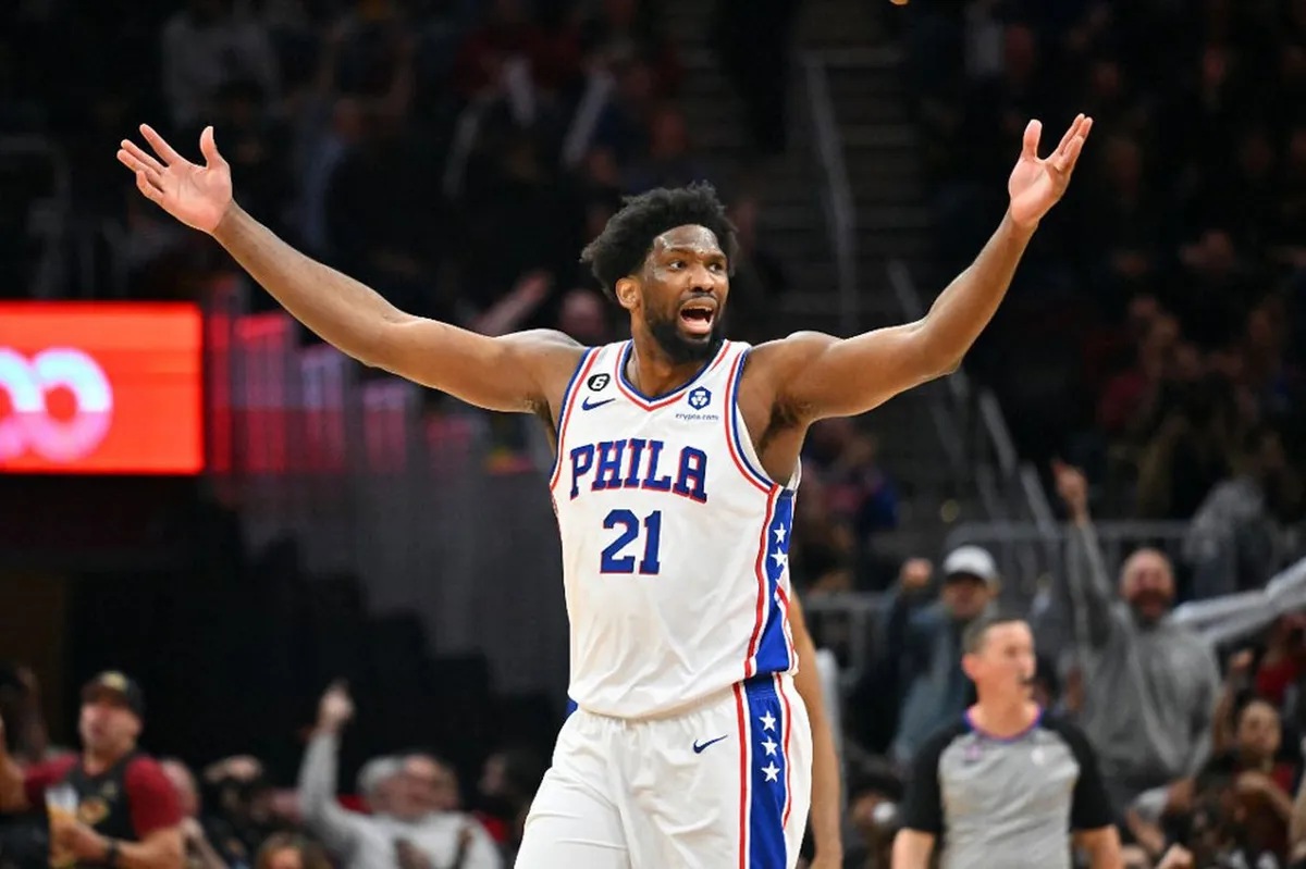 NBA: Embiid gives 76ers sixth straight win with victory in Cleveland ...