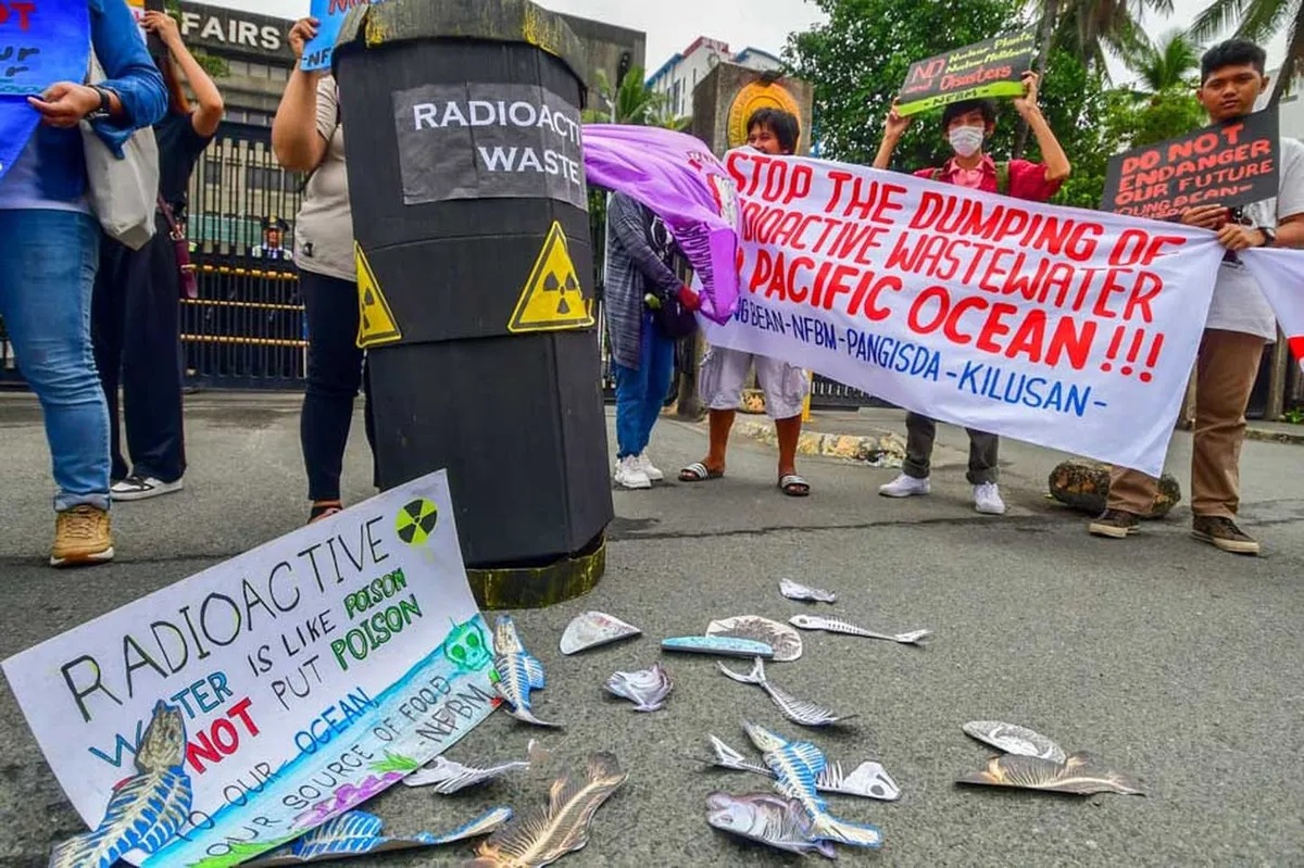 Philippine fishers, H.K. activists protest Fukushima water release ...