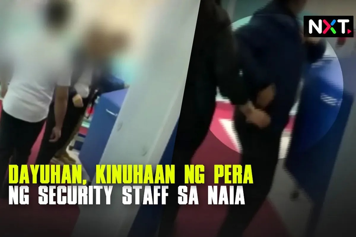 Dayuhan, kinuhaan ng pera ng security staff sa NAIA | ABS-CBN News