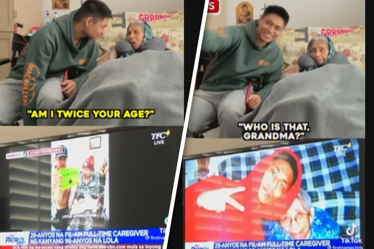 Lola na viral dahil sa pag-aaruga ng apo, natuwa nang mapanood ang ... Lola na viral dahil sa pag-aaruga ng apo, natuwa nang mapanood ang ...