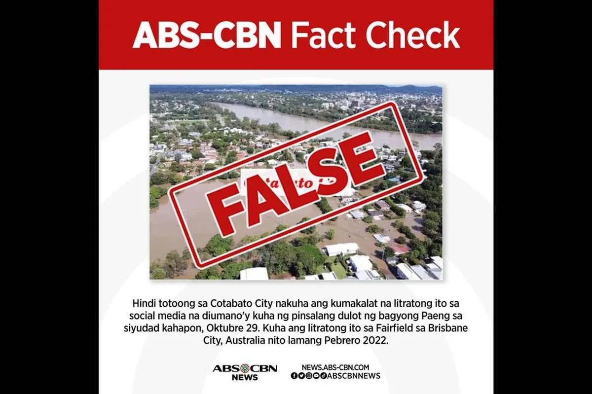 FACT CHECK: ‘Di ito larawan ng pinsala ng bagyo sa Cotabato City noong ...