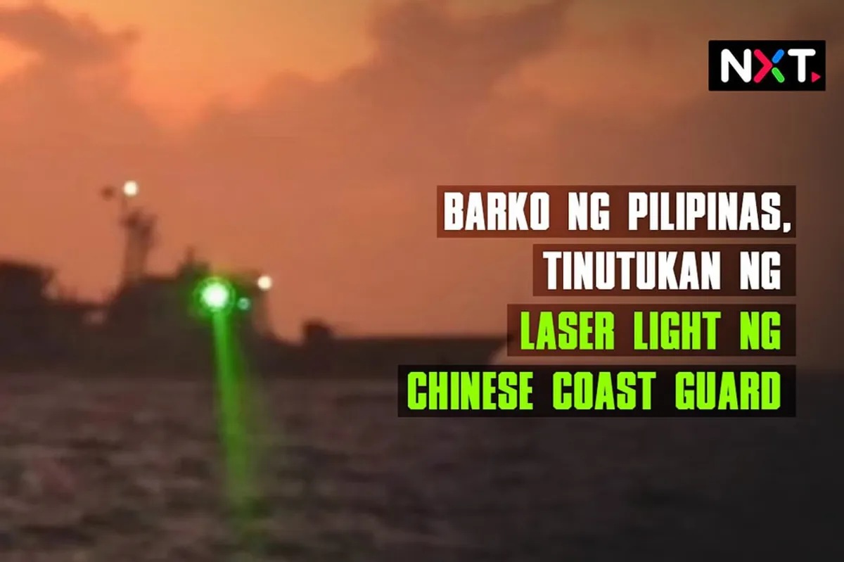 Barko ng Pilipinas, tinutukan ng laser light ng Chinese Coast Guard ...