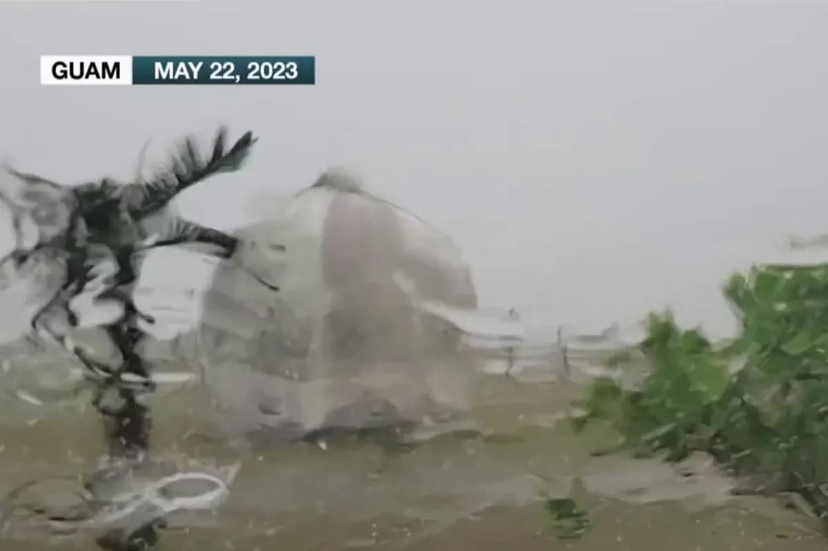 Typhoon Mawar lashes Guam with destructive winds, rainfall | ABS-CBN News