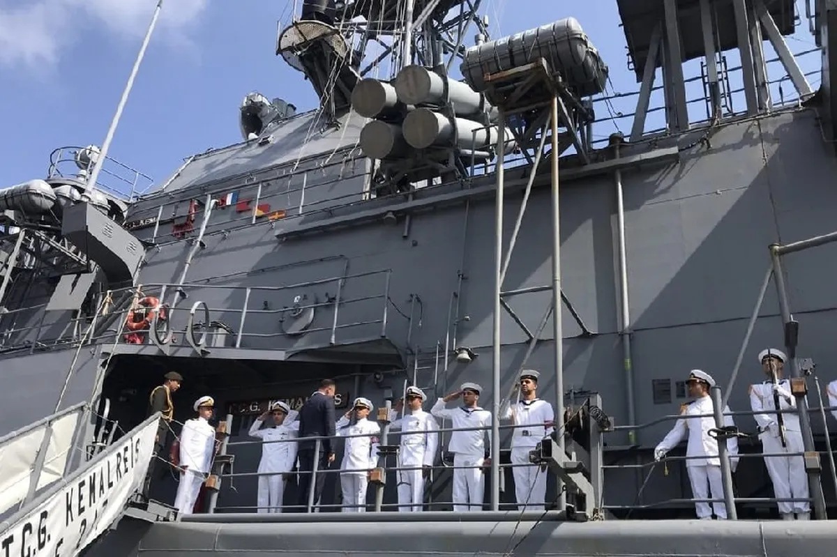First Turkish warship in over decade docks in Israel | ABS-CBN