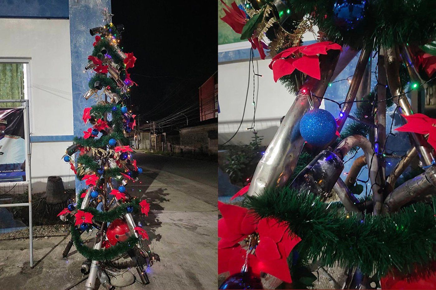 Mga nakumpiskang tambutso sa Pangasinan, ginawang Christmas tree | ABS ...
