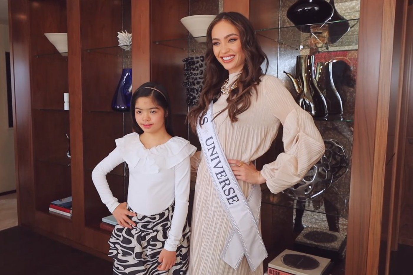 Miss Universe R'Bonney Gabriel shares success tips with young special ...