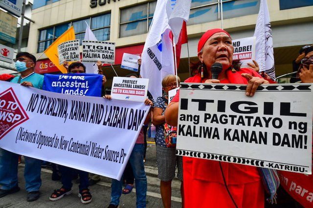 Indigenous peoples advocates hold march to protest Kaliwa dam project ...