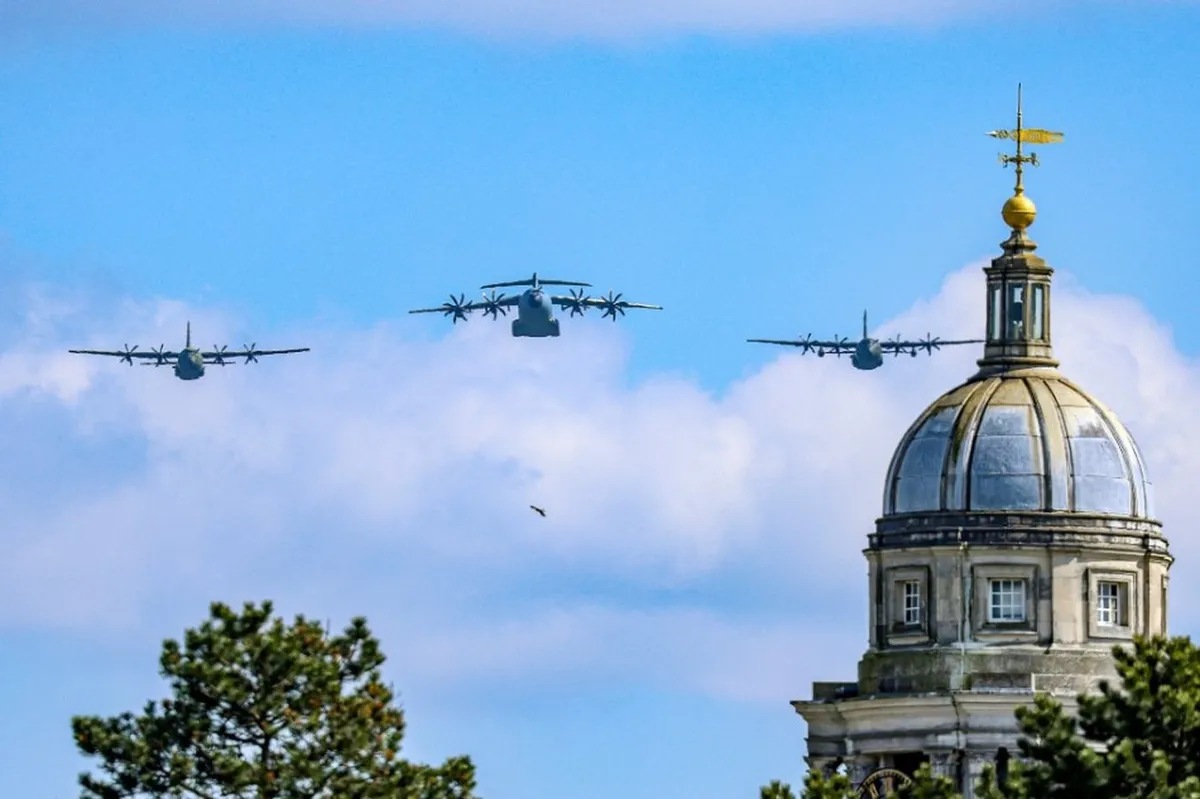 LOOK: Coronation flypast rehearsal | ABS-CBN News