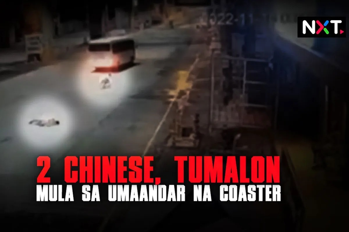 2 Chinese, tumalon mula sa umaandar na coaster | ABS-CBN News
