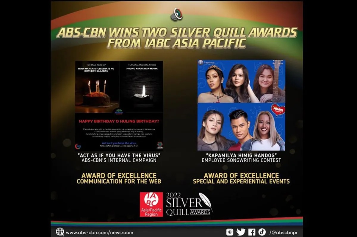 ABS-CBN bags 2 Silver Quill Awards from IABC Asia Pacific | ABS-CBN ...