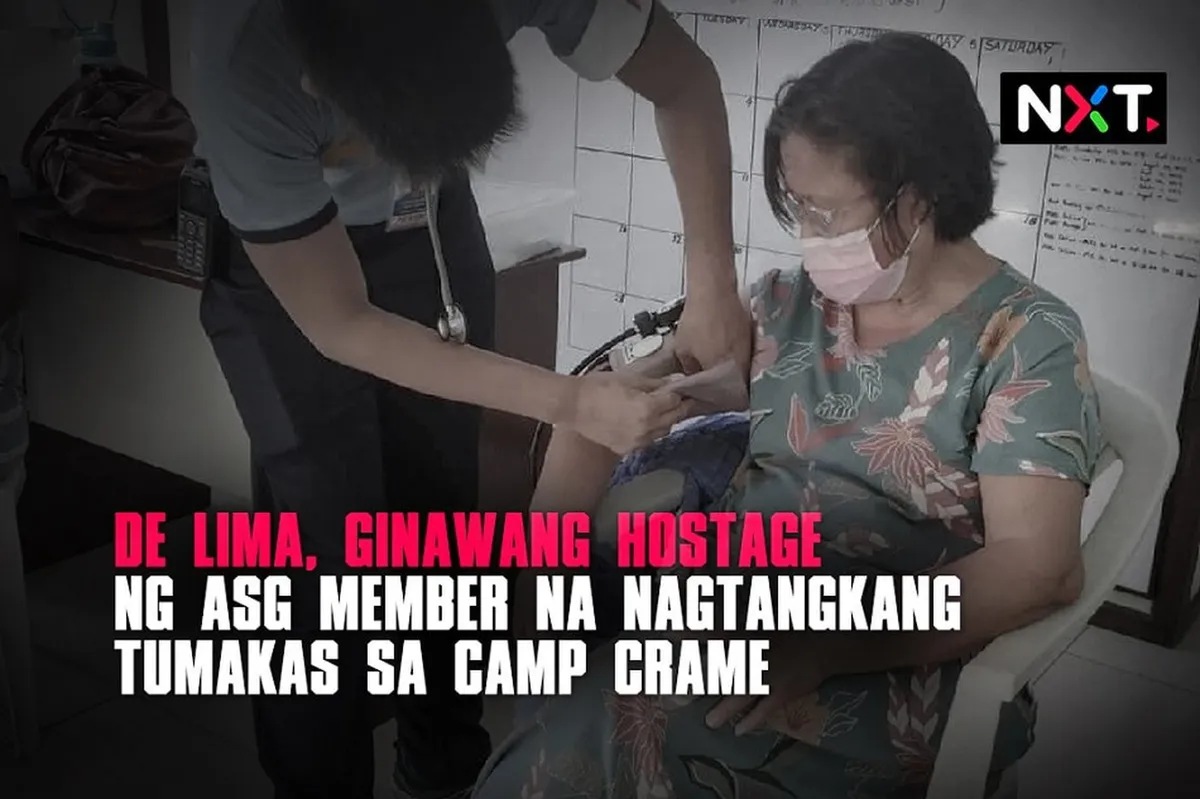 De Lima, ginawang hostage ng ASG member na nagtangkang tumakas sa Camp Crame | ABS-CBN News
