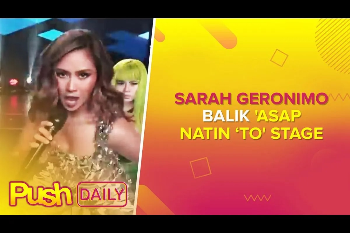 Sarah Geronimo balik ‘ASAP Natin ‘To’ stage | PUSH Daily | ABS-CBN ...
