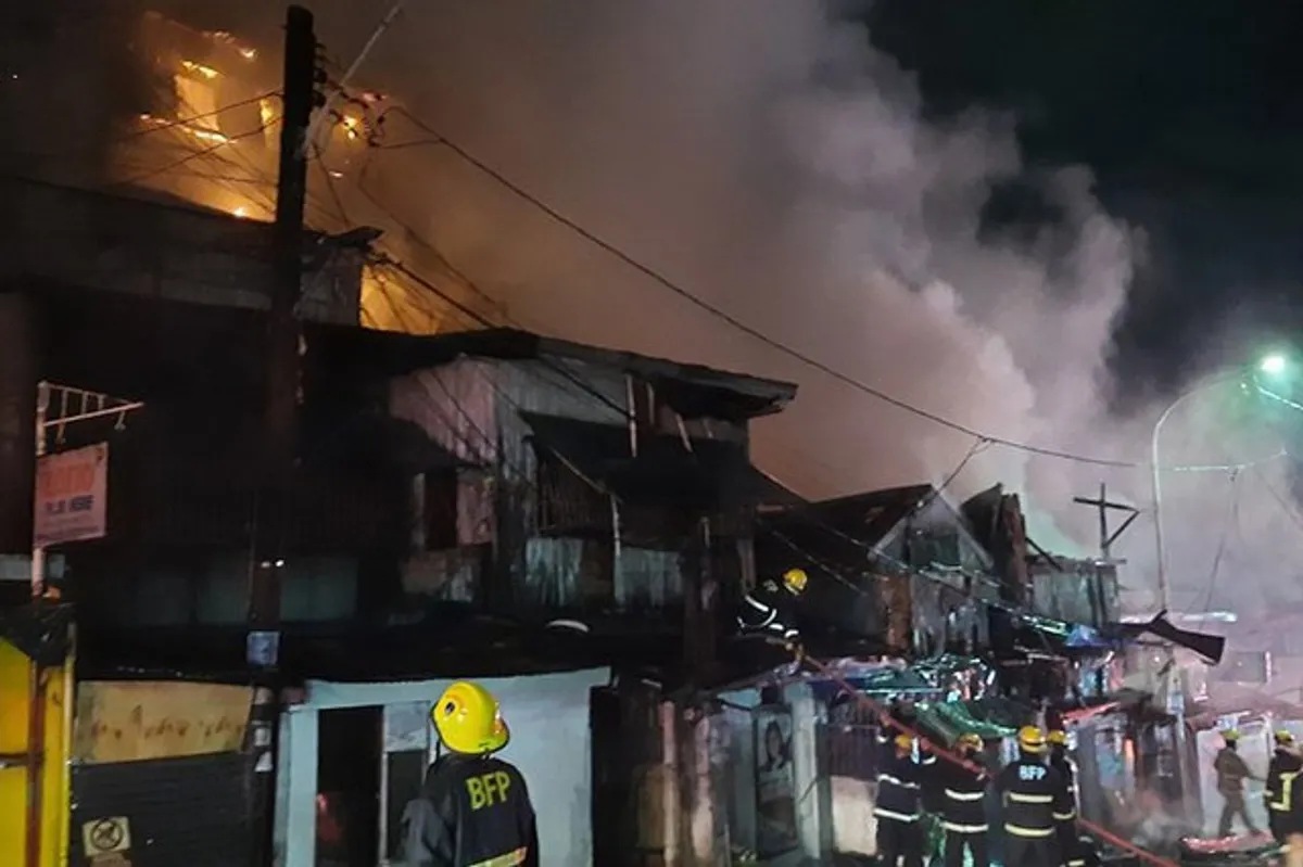 Fire breaks out along Judge Jimenez, Brgy Kamuning | ABS-CBN News