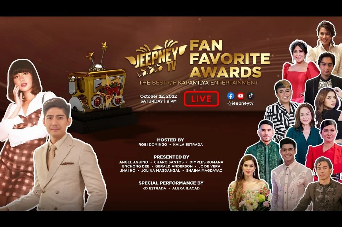 Jeepney TV to hold inaugural Fan Favorite Awards on Oct. 22 | ABS-CBN ...