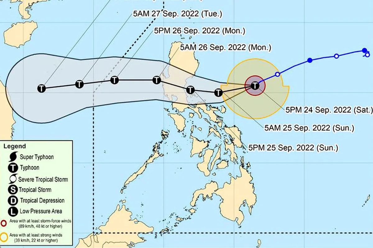 'Karding' strengthens into typhoon; signal no. 3 raised in 3 areas | ABS-CBN News