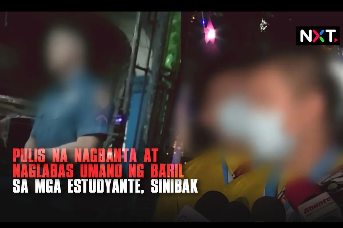 Pulis na nagbanta at naglabas umano ng baril sa mga estudyante, sinibak | ABS-CBN News