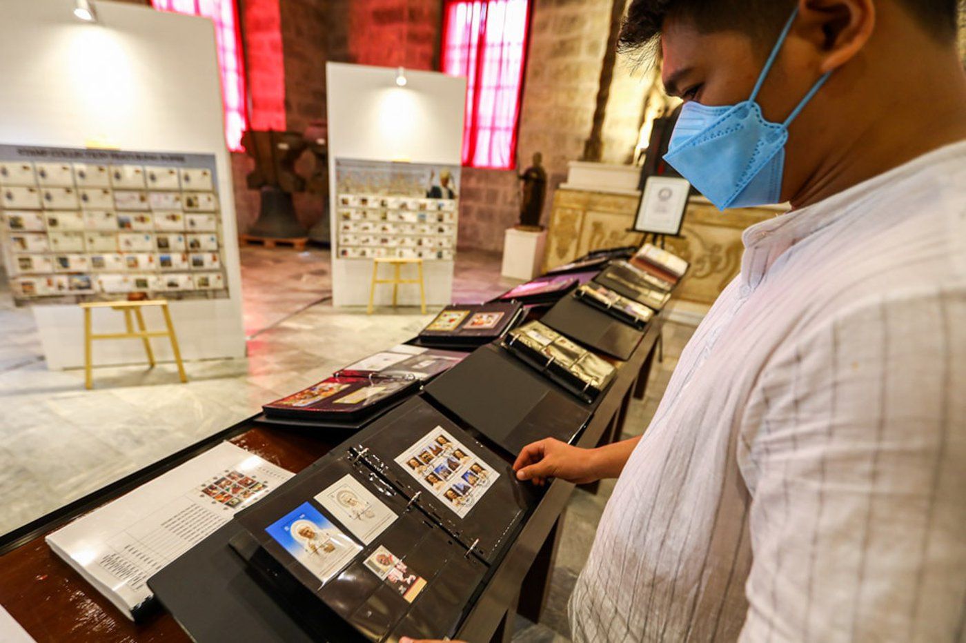 San Bartolome Church displays world's largest collection of stamps ...