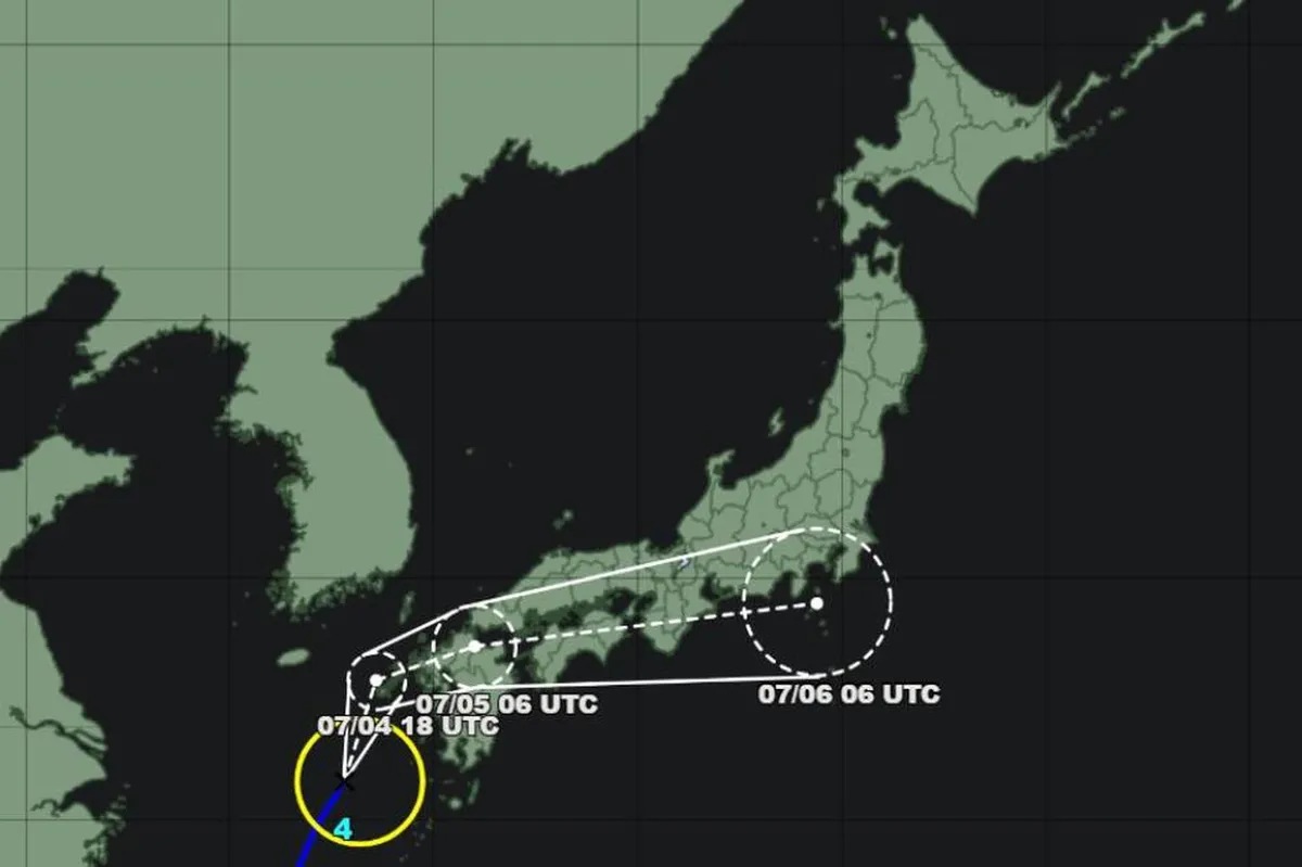 Typhoon Aere expected to make landfall over Japan | ABS-CBN