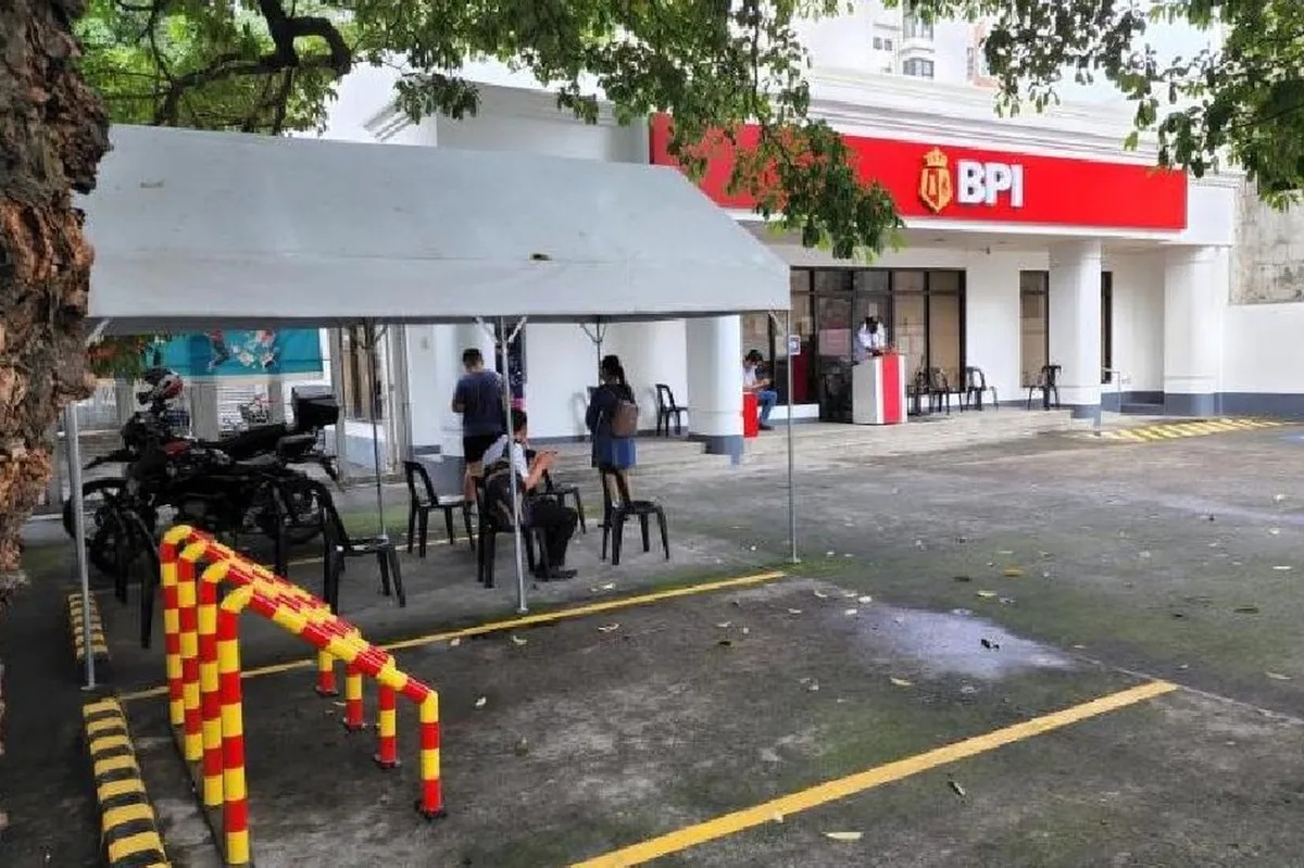 LOOK: BPI sets up bike parking at Makati branches | ABS-CBN News