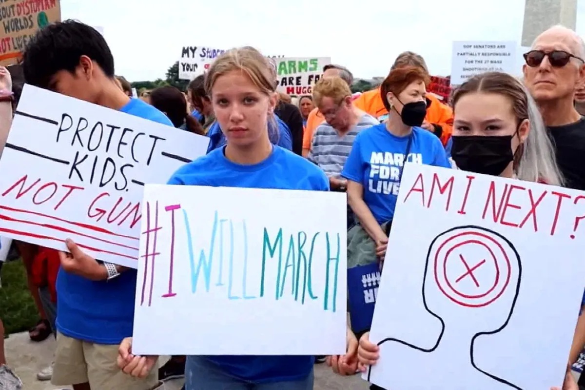 Parkland school shooting survivors hold rally to push for gun control ...