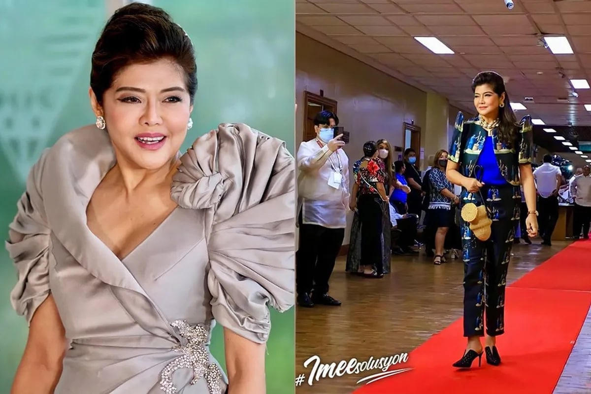 Imee Marcos prepares 2 modern ternos for her brother's SONA | ABS-CBN ...