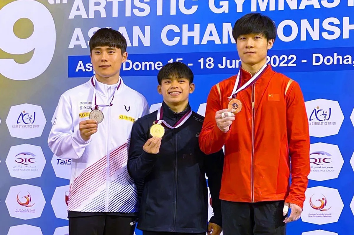 Caloy Yulo caps Asian Gymnastics campaign with 2 more gold medals | ABS ...