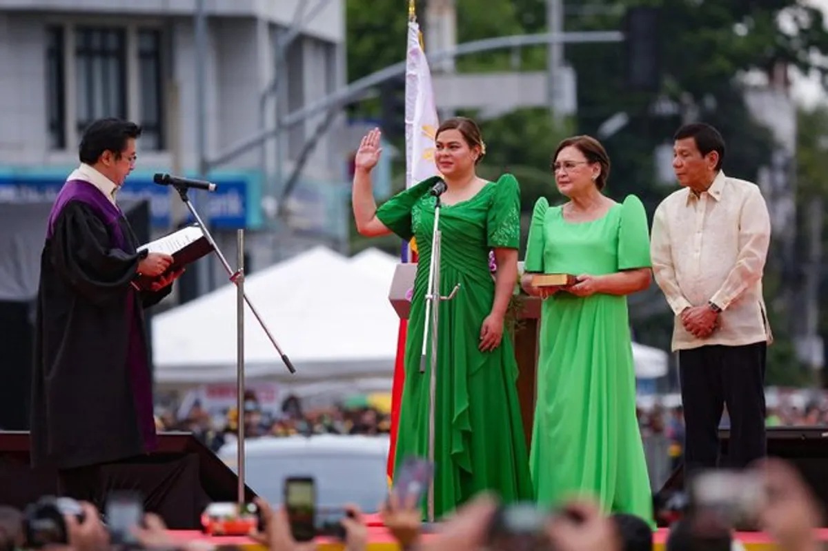 Sara Duterte takes oath as Philippines' 15th vice president | ABS-CBN News