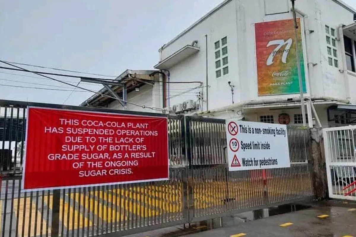 Coca-Cola plant sa Naga City, tigil-operasyon muna dahil umano sa sugar ...