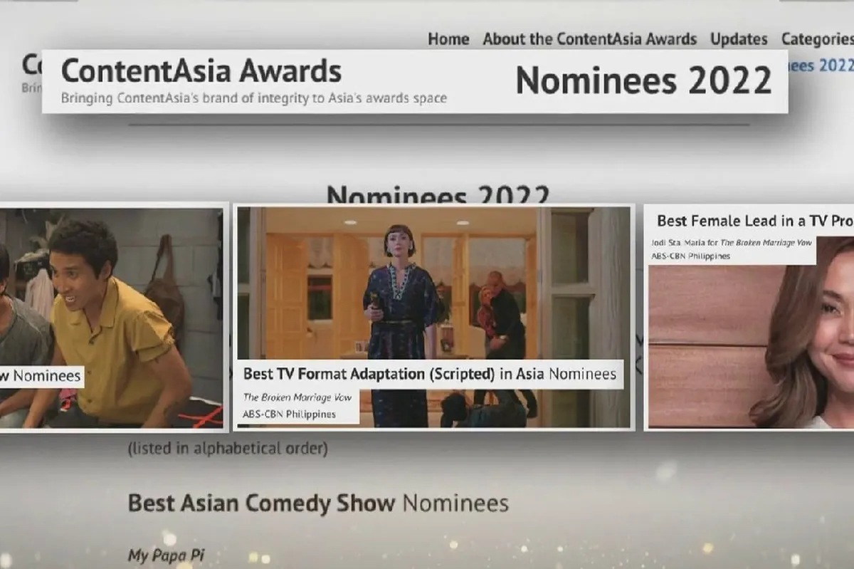 Kapamilya network may 3 nominasyon sa ContentAsia Awards | ABS-CBN Entertainment