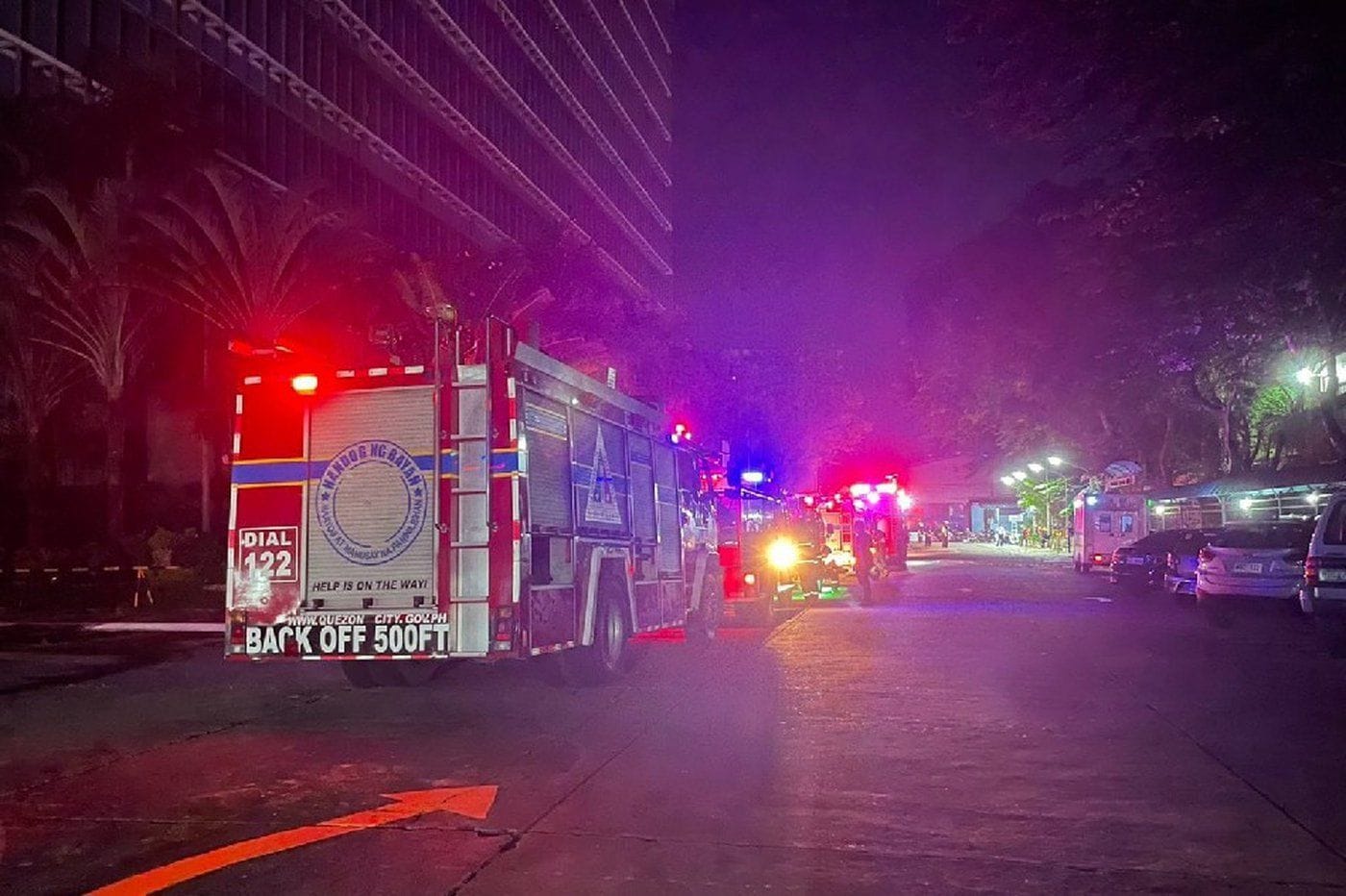 Fire hits part of SSS building in QC | ABS-CBN News