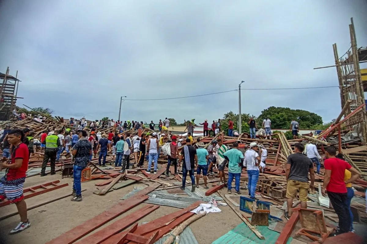 At least 4 killed, 30 seriously injured in Colombia bullring grandstand ...