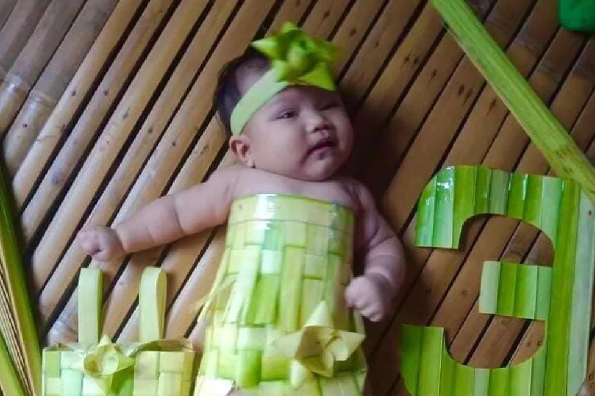 TINGNAN: Dahon ng niyog tampok sa baby photoshoot | ABS-CBN Lifestyle