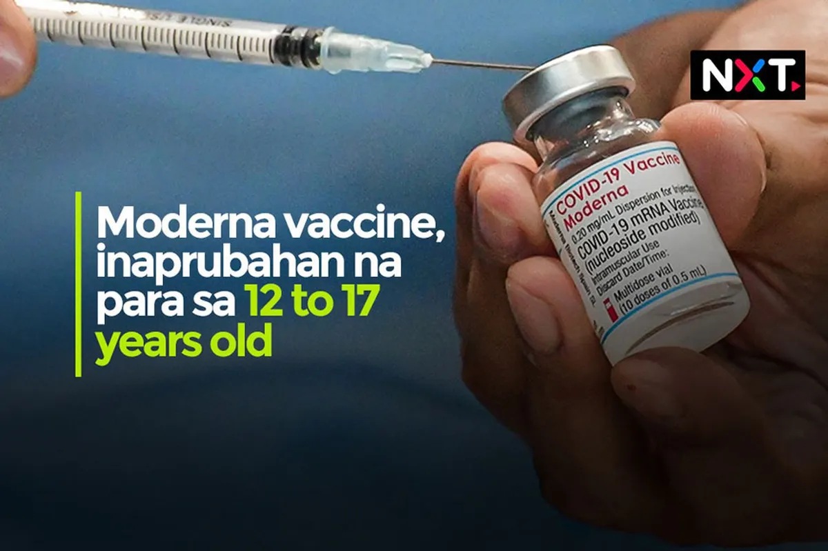 Moderna vaccine, inaprubahan na para sa 12 to 17 years old | ABS-CBN News