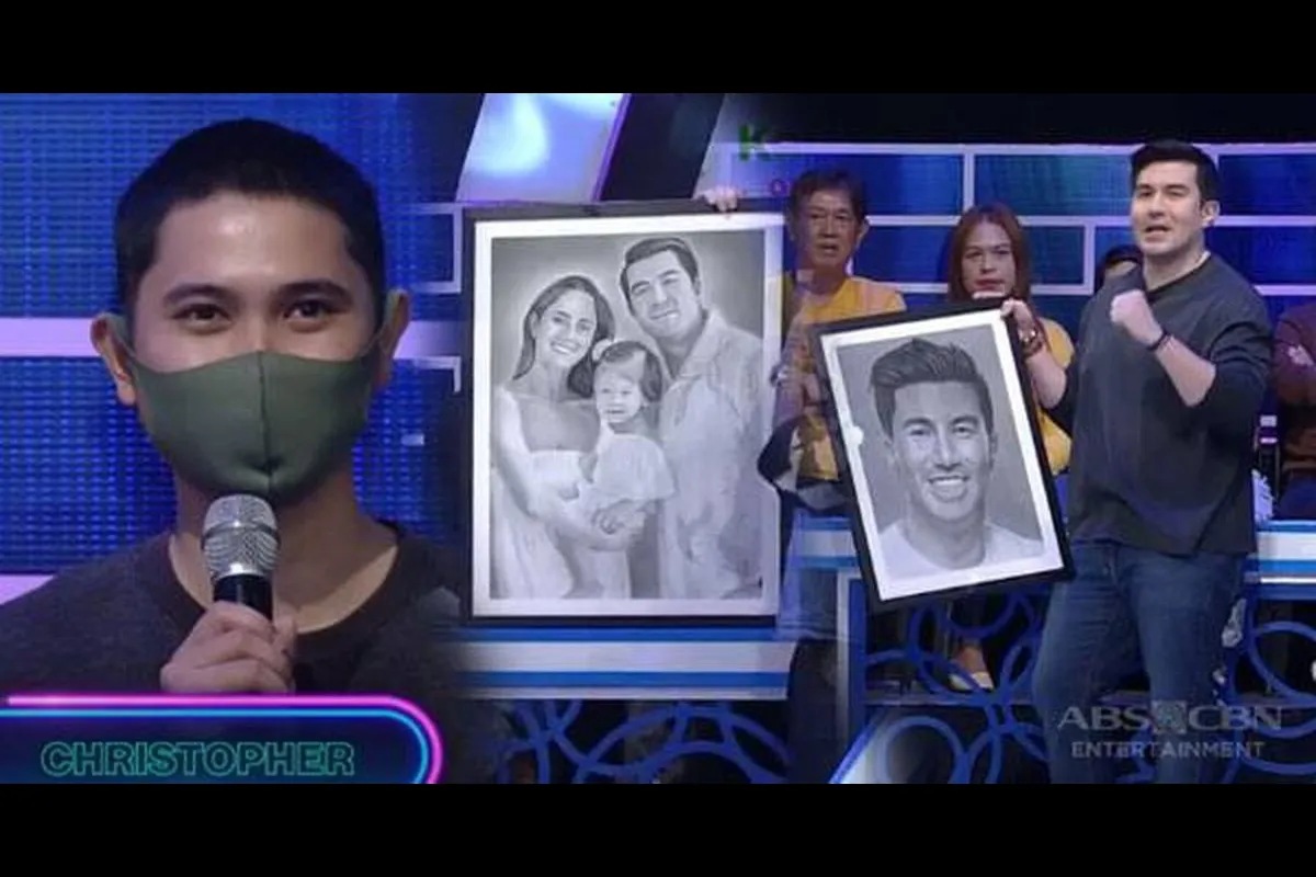 Luis, ipinagmalaki ang portrait na ginawa ng kanyang fan | I Can See Your Voice | ABS-CBN ...