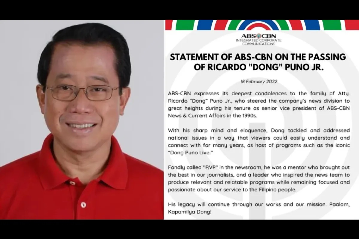 ABS-CBN releases statement on the passing of veteran broadcaster ...