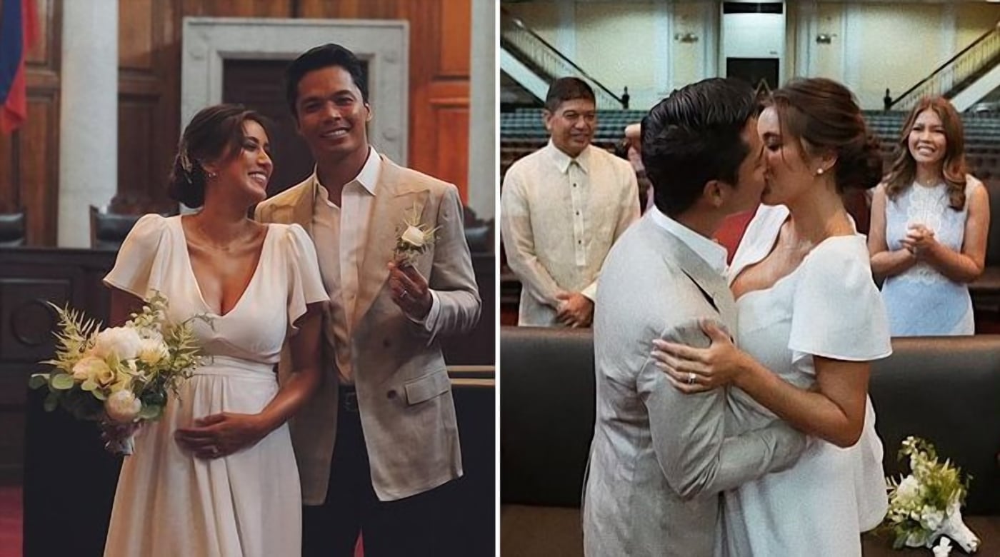 LOOK: Rachel Peters and Migz Villafuerte tie the knot in civil wedding ...