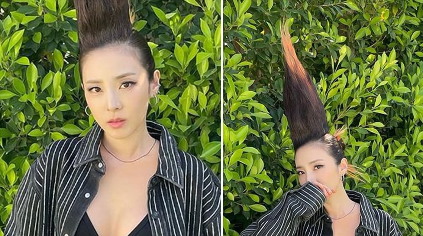LOOK: Sandara Park brings back iconic 2NE1 hairstyle at Coachella | ABS ...