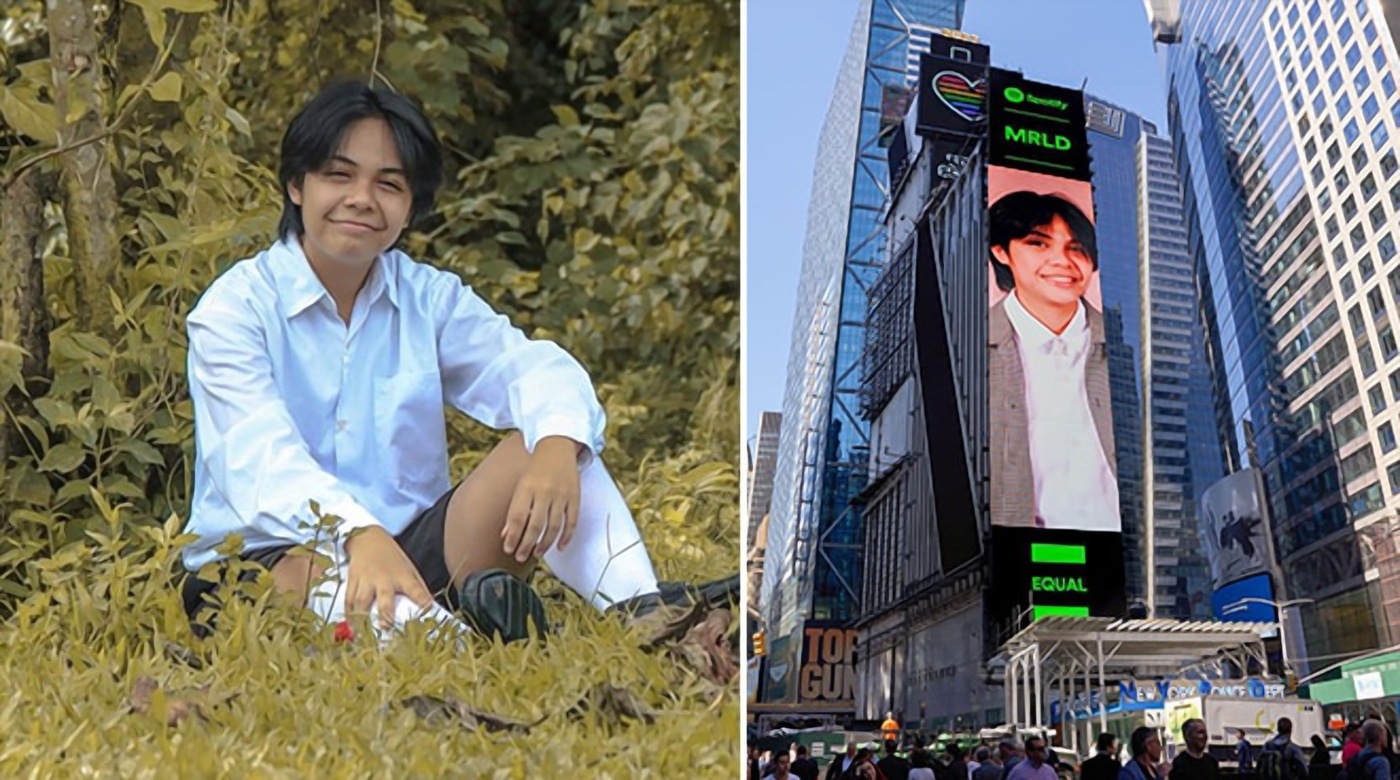 LOOK: Cebuano teen singer mrld on billboard in New York Times Square ...