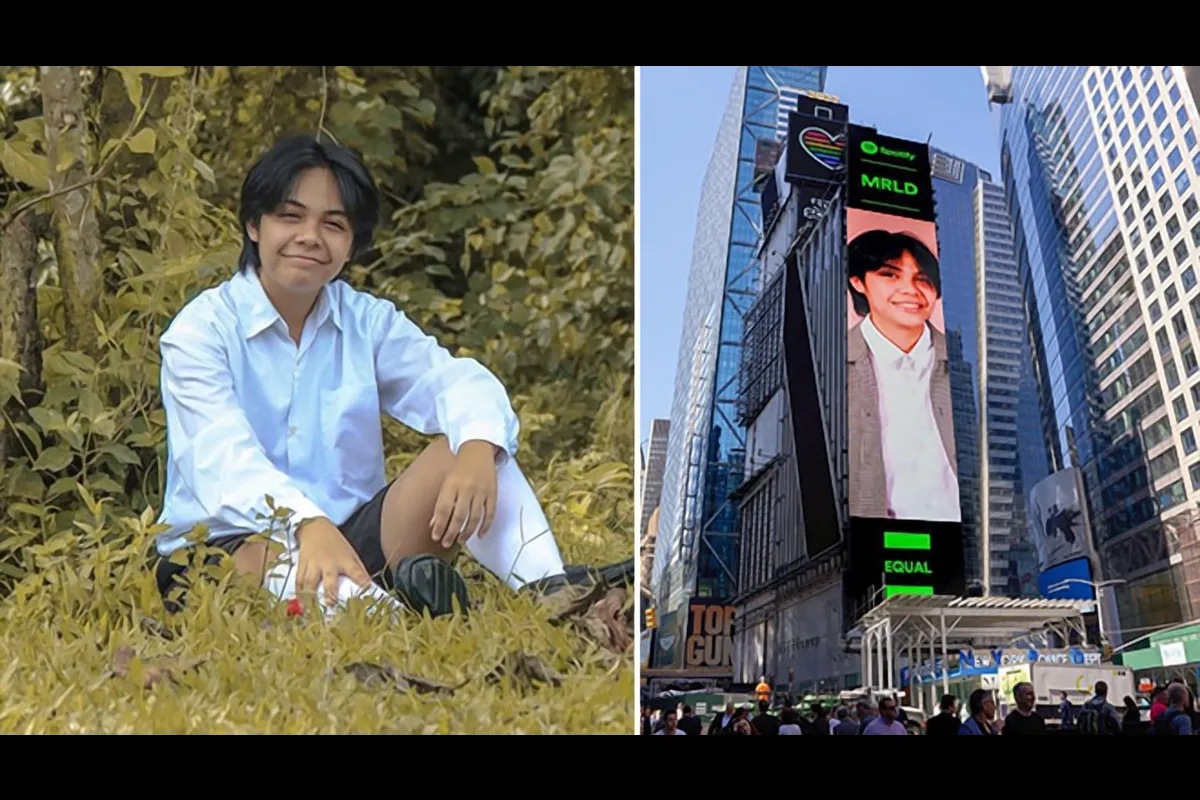 LOOK: Cebuano teen singer mrld on billboard in New York Times Square ...