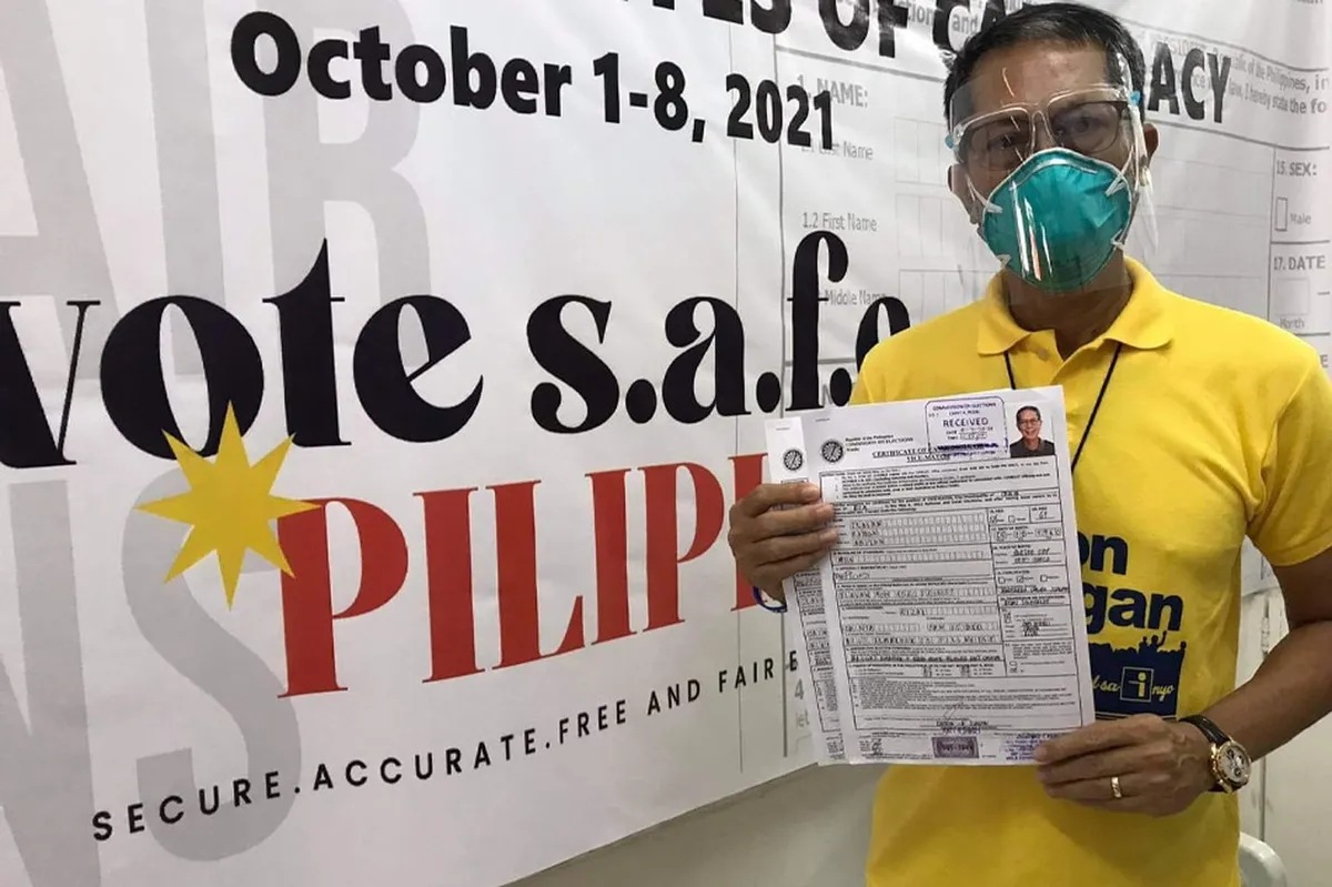 Mon Ilagan, naghain ng COC sa pagkabise-alkalde sa Cainta | ABS-CBN News