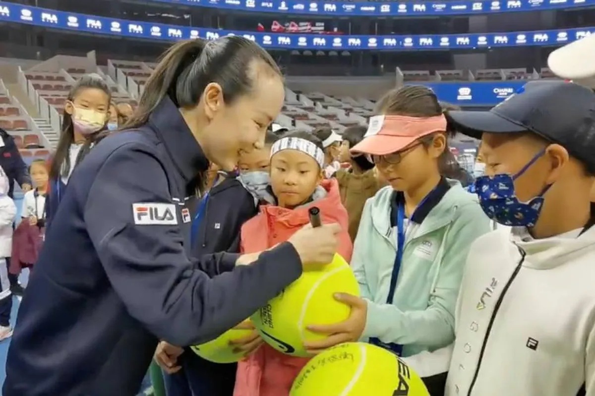 Chinese tennis star Peng Shuai reappears at public event | ABS-CBN Sports