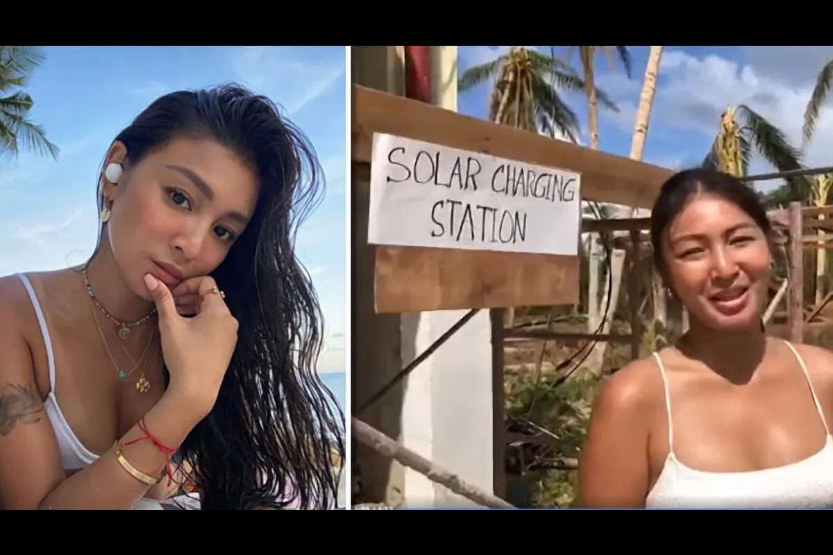 Nadine Lustre helps distribute relief goods, install solar panels in Siargao | ABS-CBN Entertainment