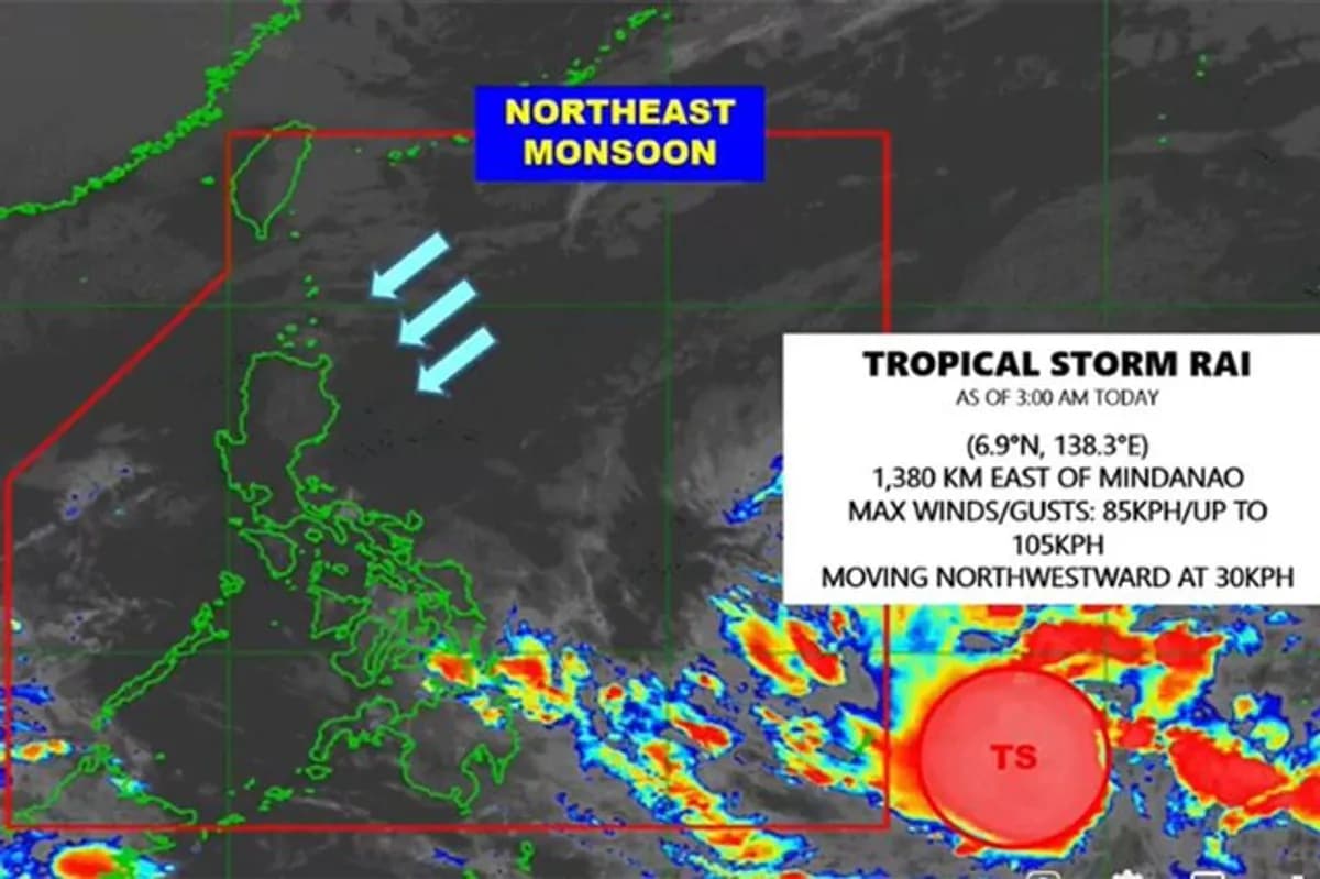 Tropical depression may become typhoon before PH landfall: PAGASA | ABS ...