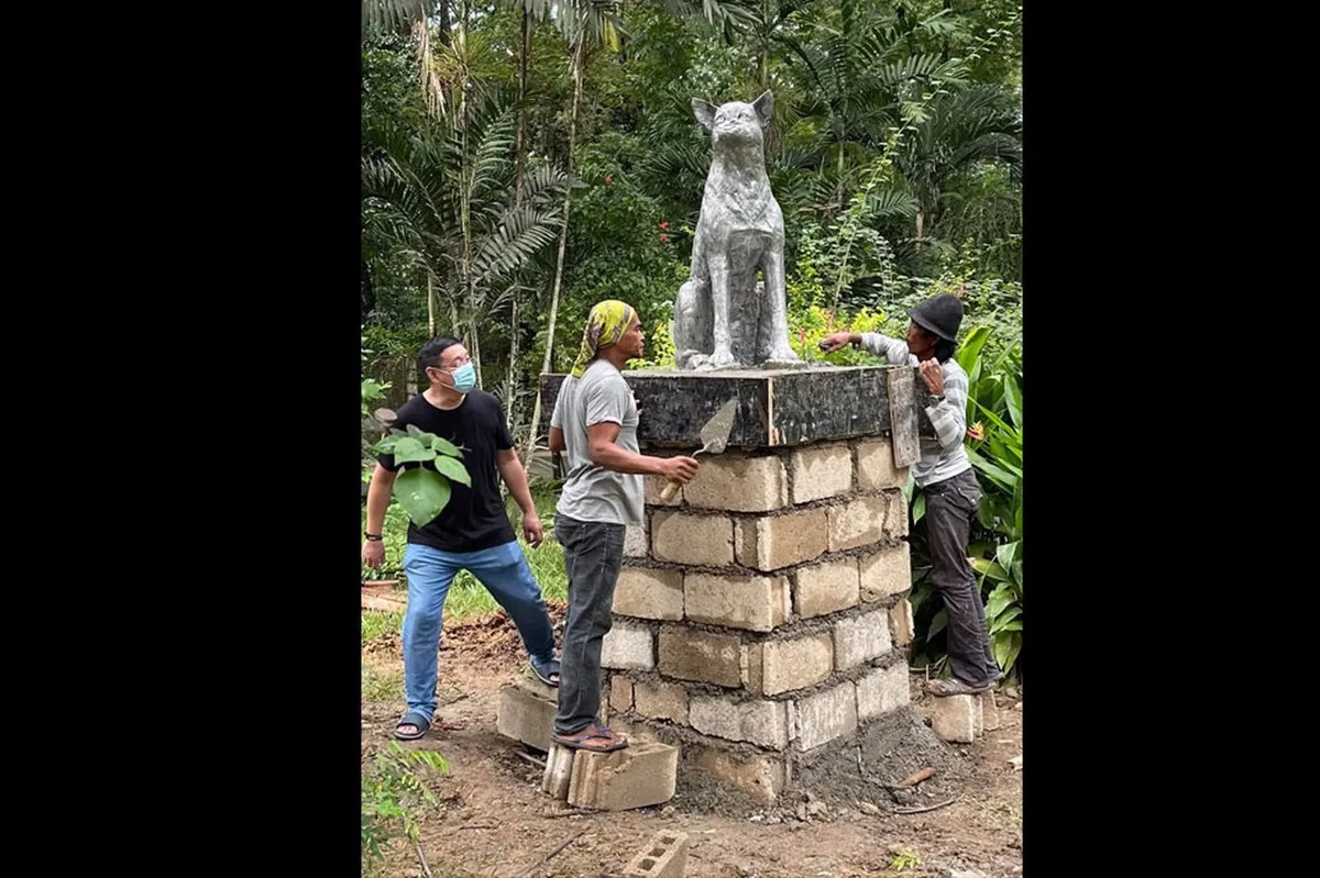 Construction starts on monument to Zamboanga's hero dog Kabang | ABS ...